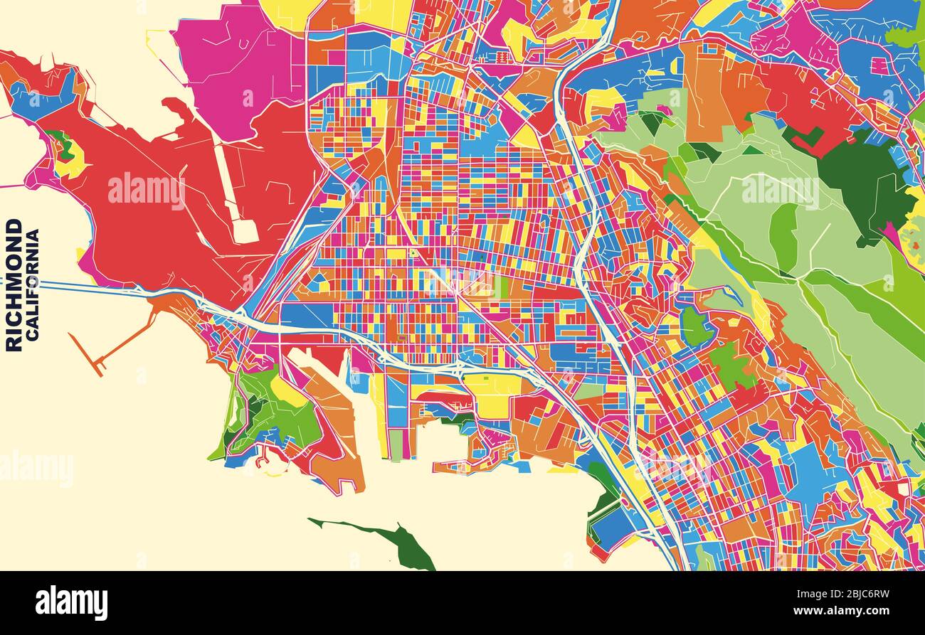 Map of richmond hi-res stock photography and images - Alamy