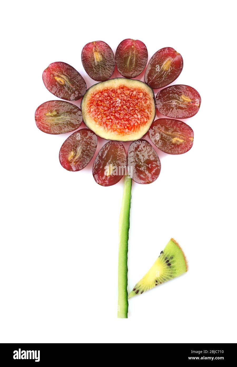 Flower made of fruits and vegetable isolated on white Stock Photo - Alamy