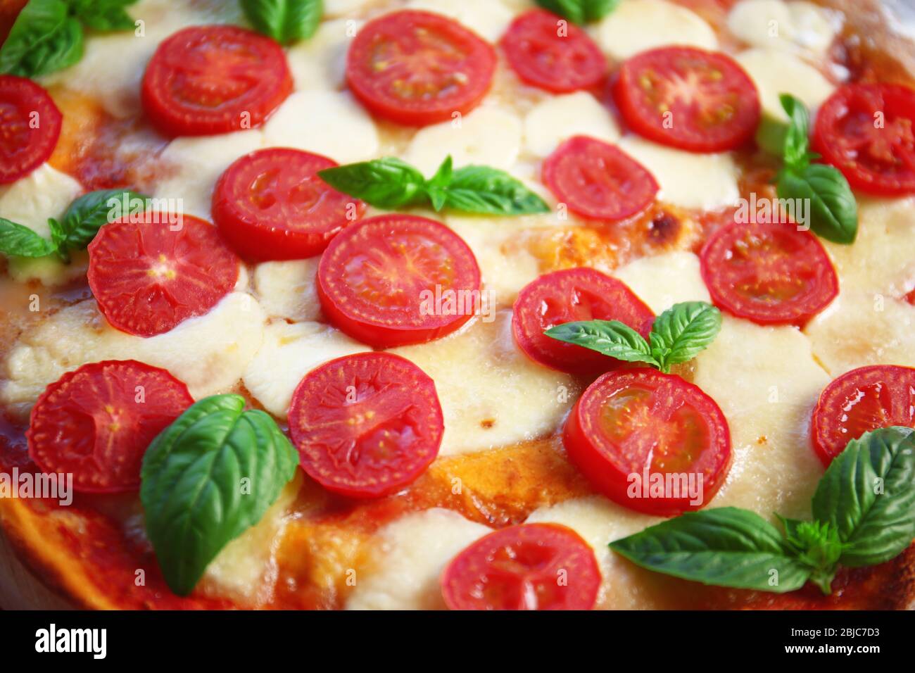 Delicious pizza, closeup Stock Photo - Alamy