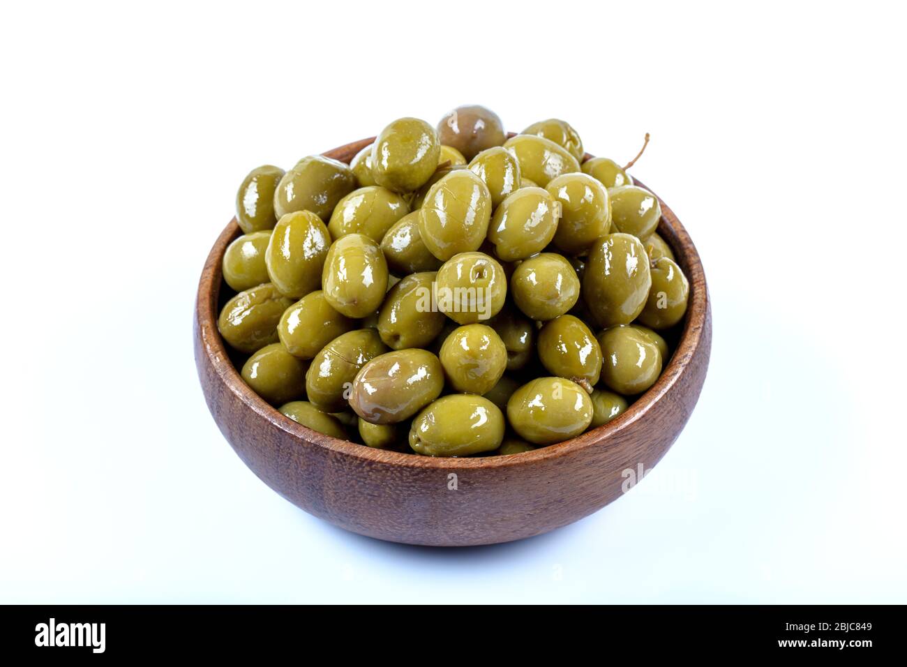 Scratched green olives. Turkish name; cizik yesil zeytin. Brined ...