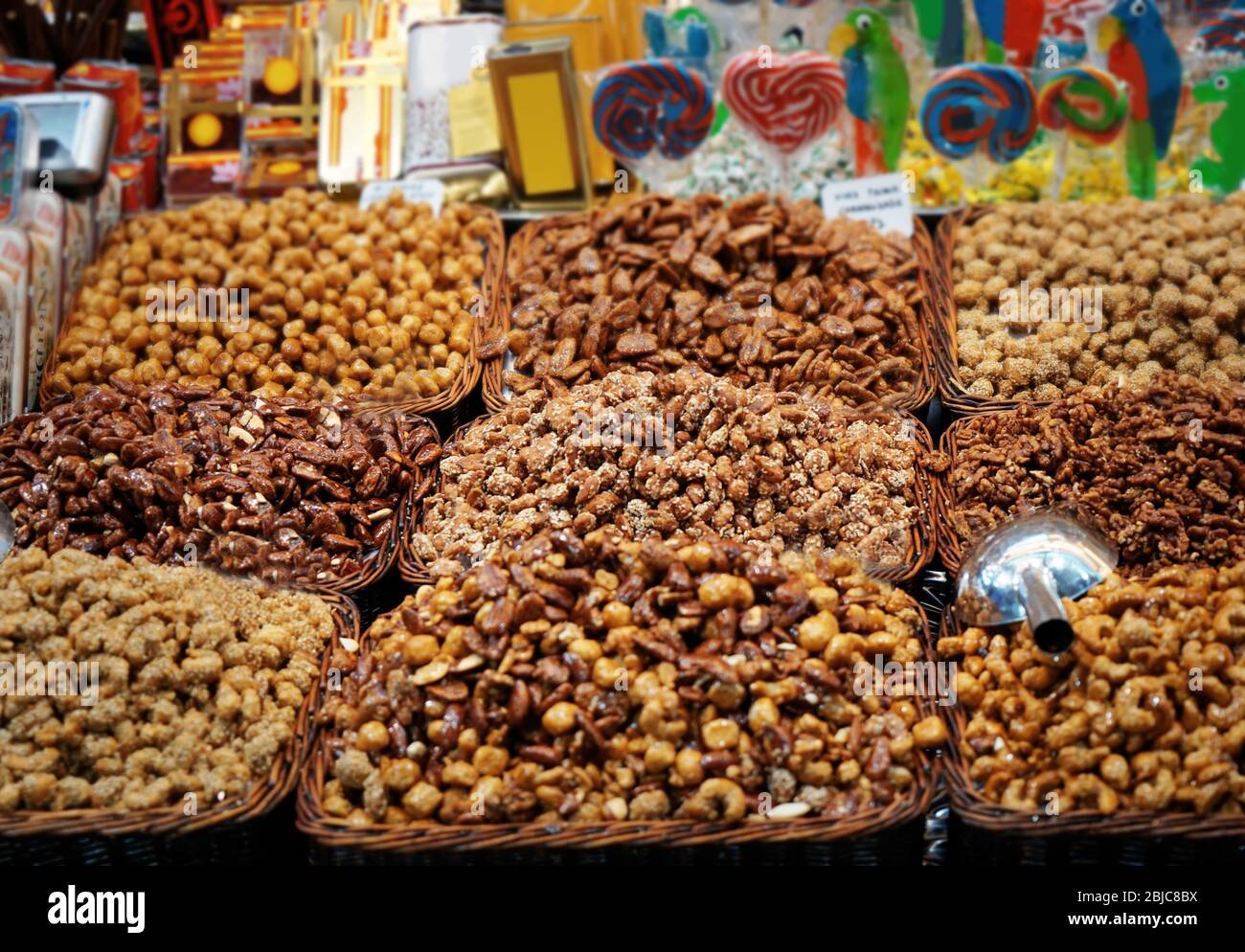 Sweets store at market place Stock Photo - Alamy
