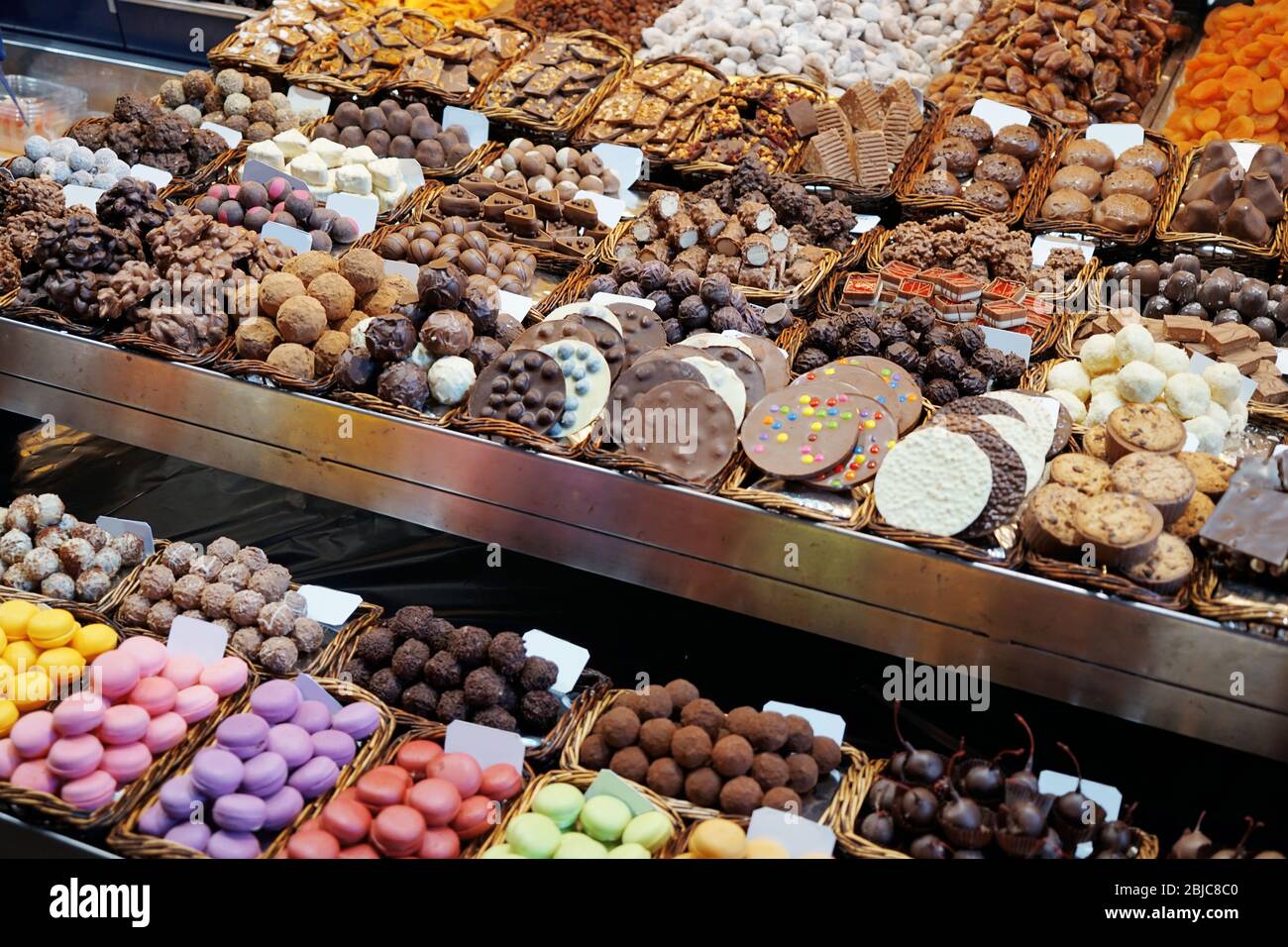 Sweets store at market place Stock Photo - Alamy