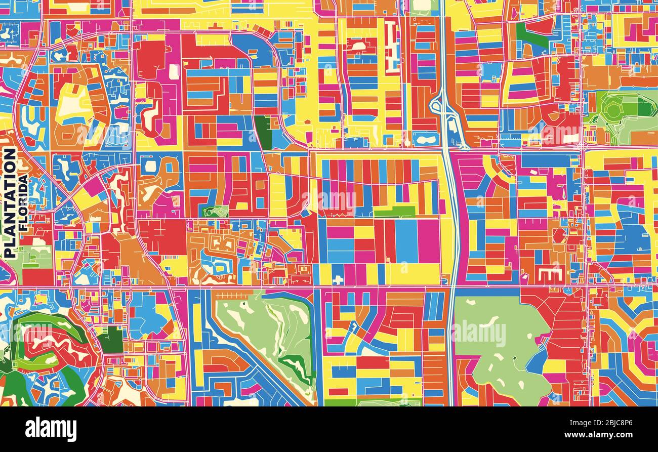 Map Of Plantation Florida Area Plantation, Florida Street Map
