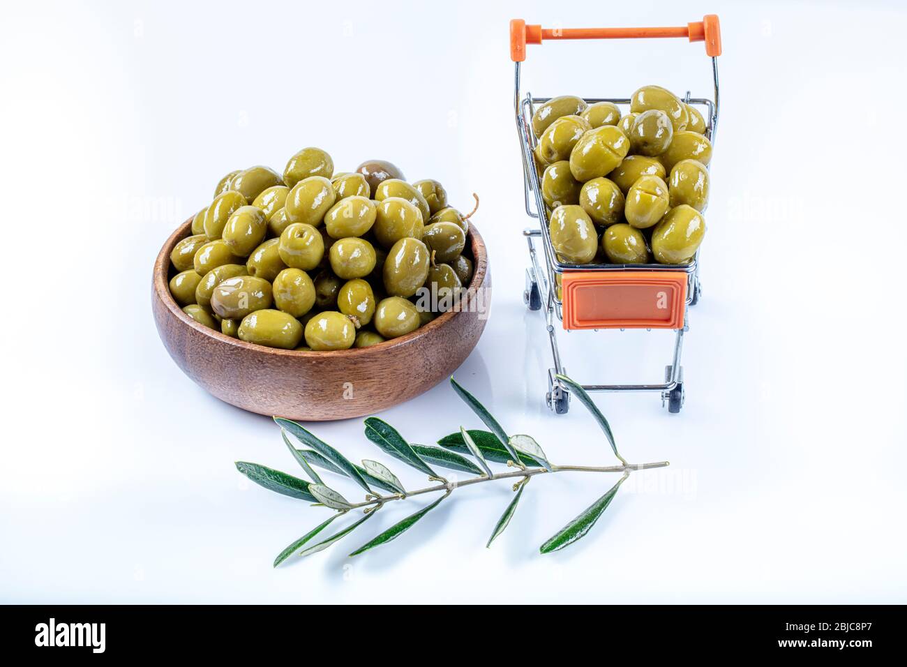 Scratched green olives. Turkish name; cizik yesil zeytin. Brined ...
