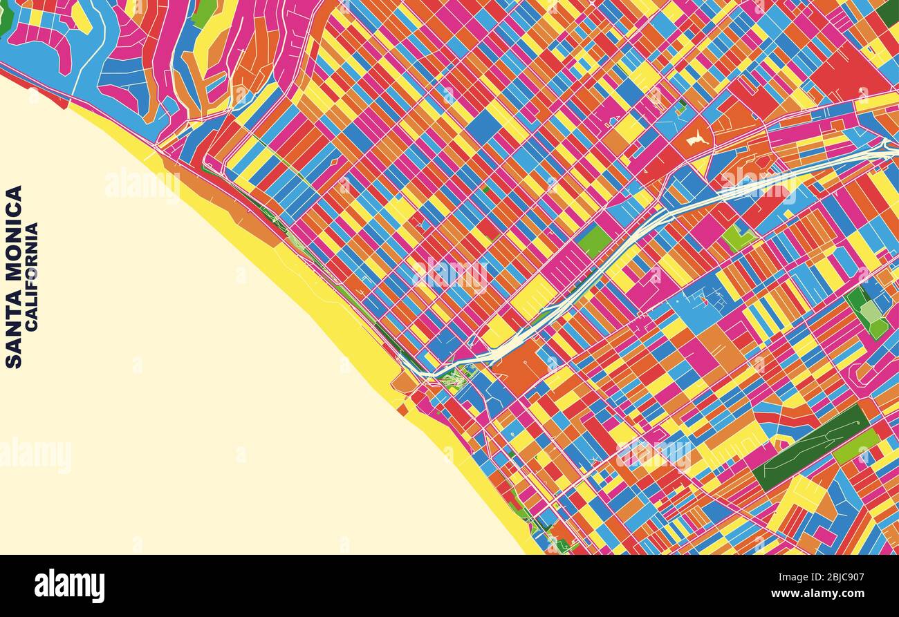 Santa Monica California Map Santa Monica California Zip Code Maps