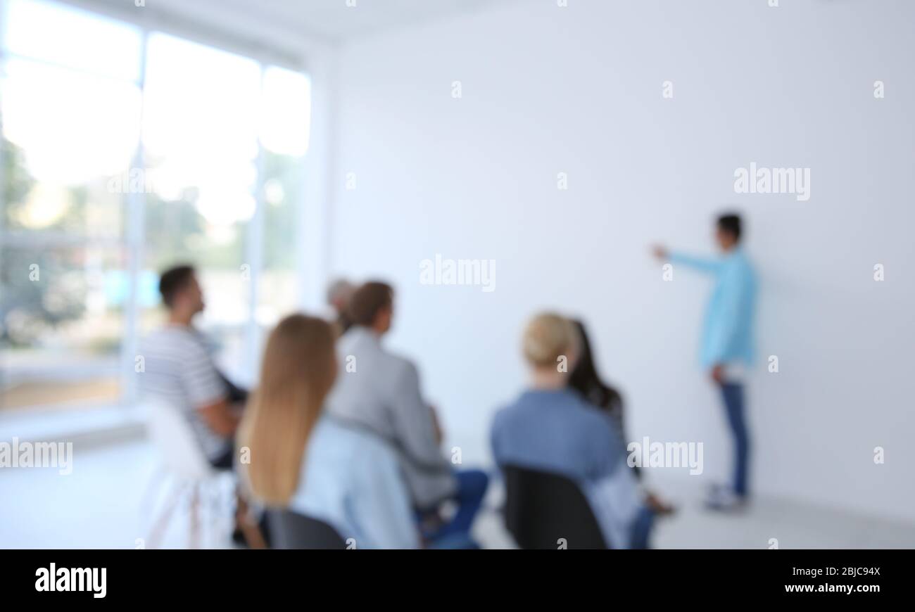Business training concept. Business people having meeting in conference ...