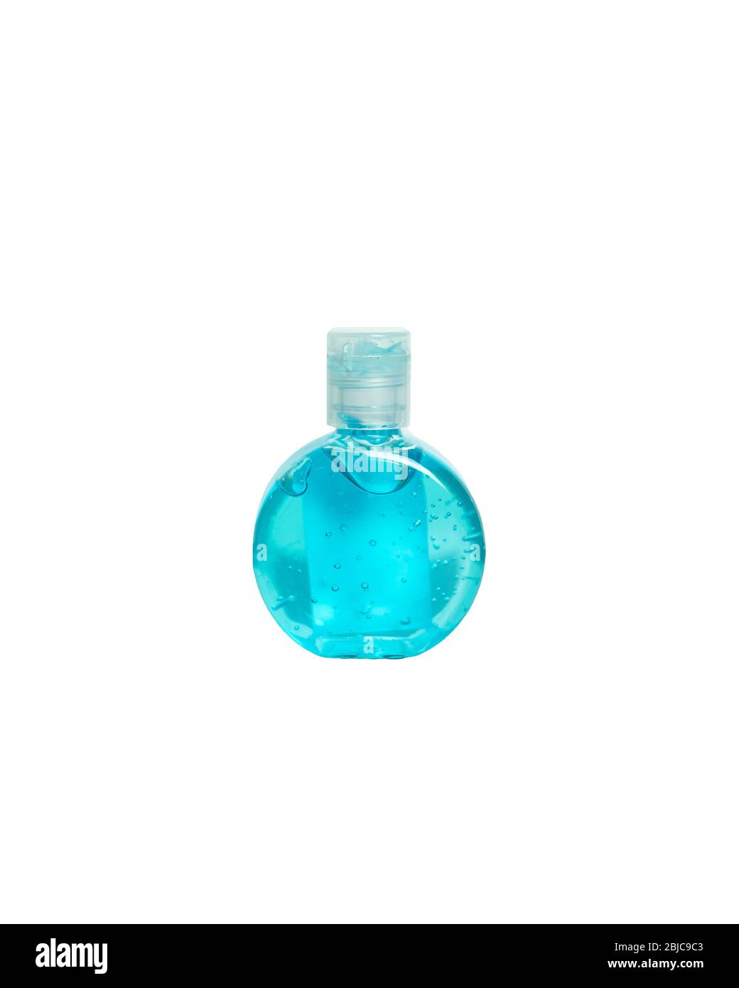 Hand sanitizer bottle, blue alcohol for sterilize virus Stock Photo - Alamy