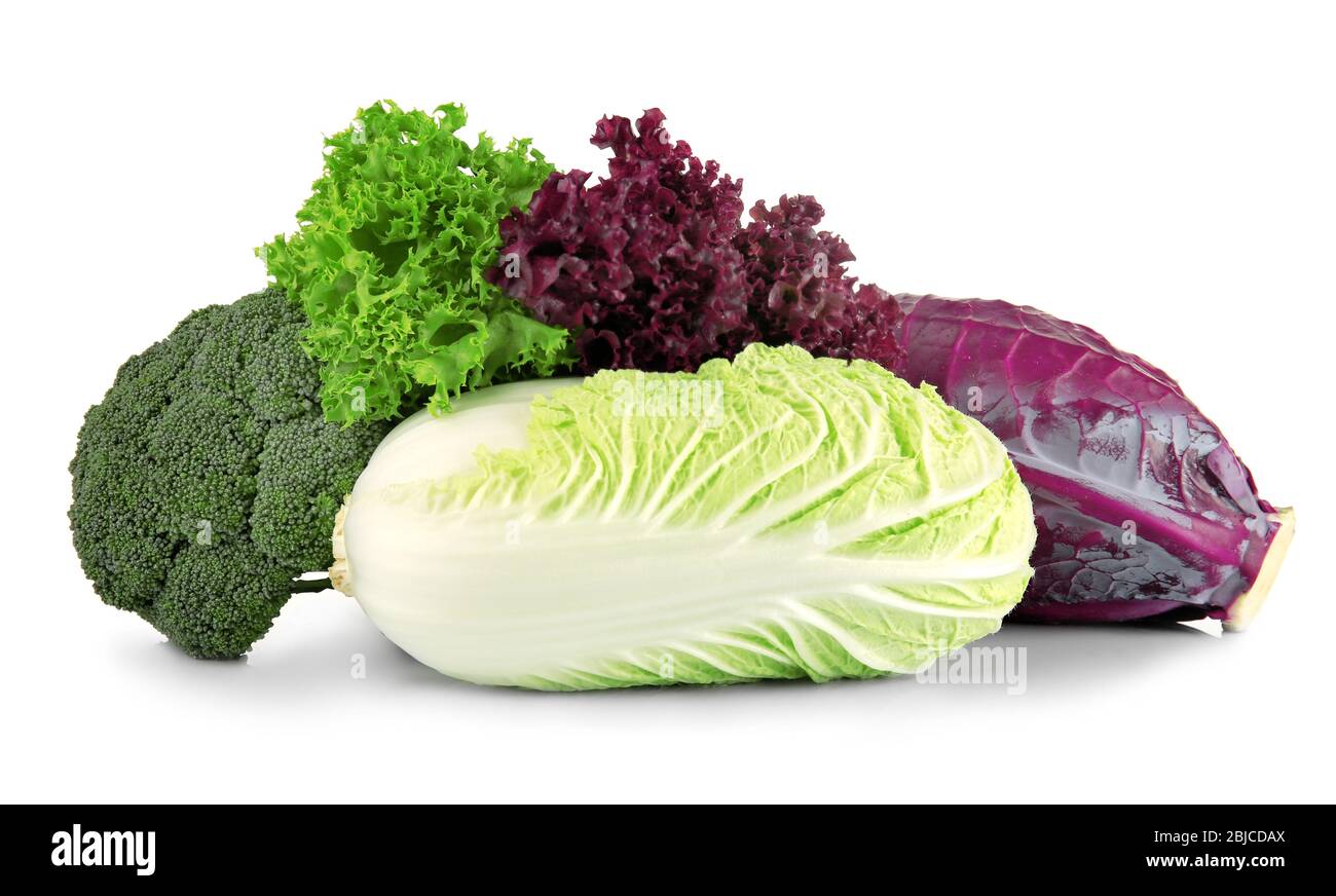 Collection of vegetables on white background Stock Photo - Alamy