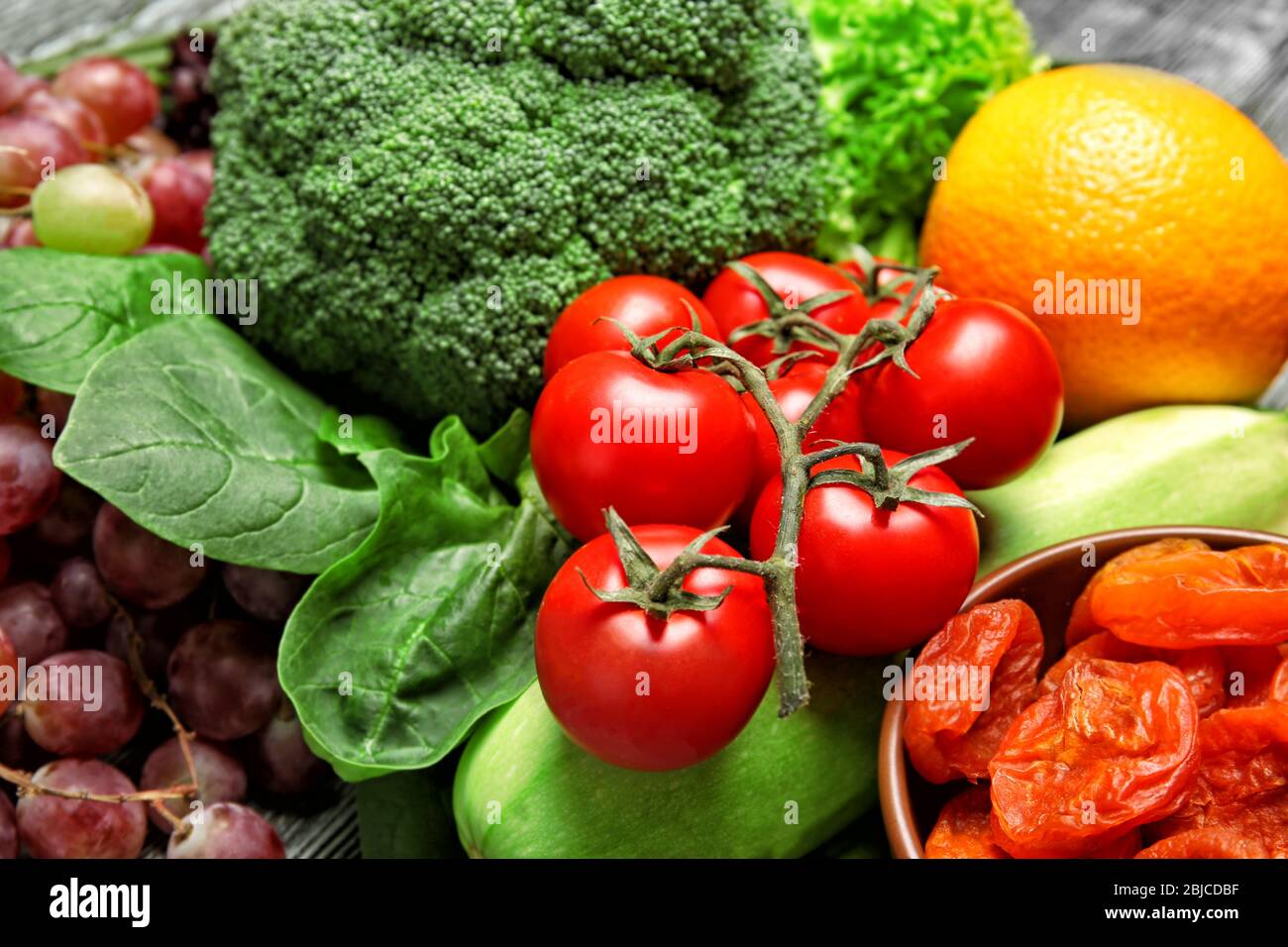 Fruits and vegetables background, closeup Stock Photo - Alamy