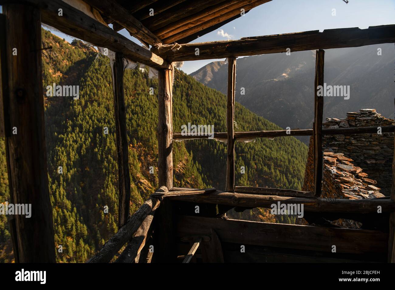 Caucasus, Georgia, Tusheti region, Kvavlo. View of the mountains ...