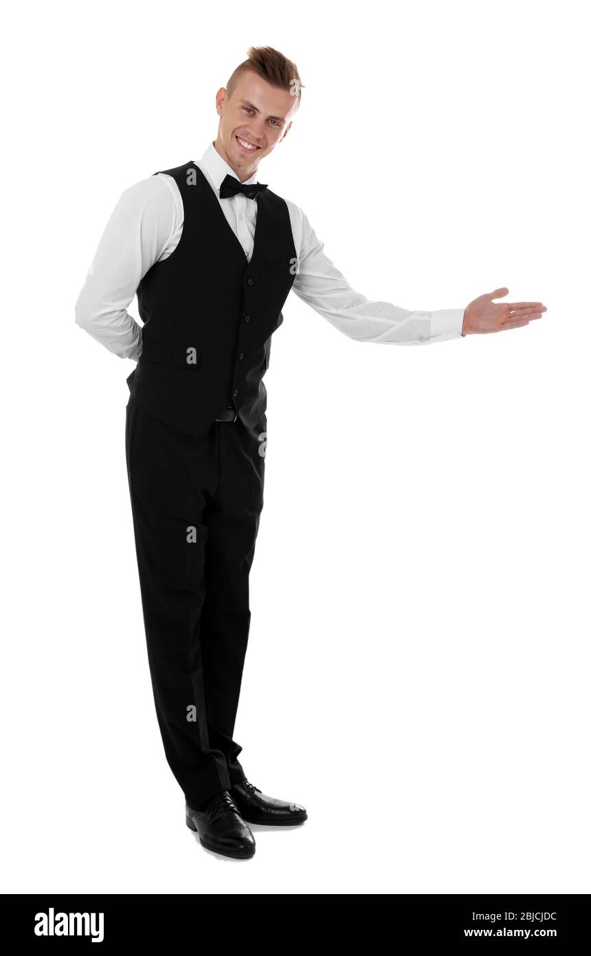 Elegant young butler male servant hi-res stock photography and images ...