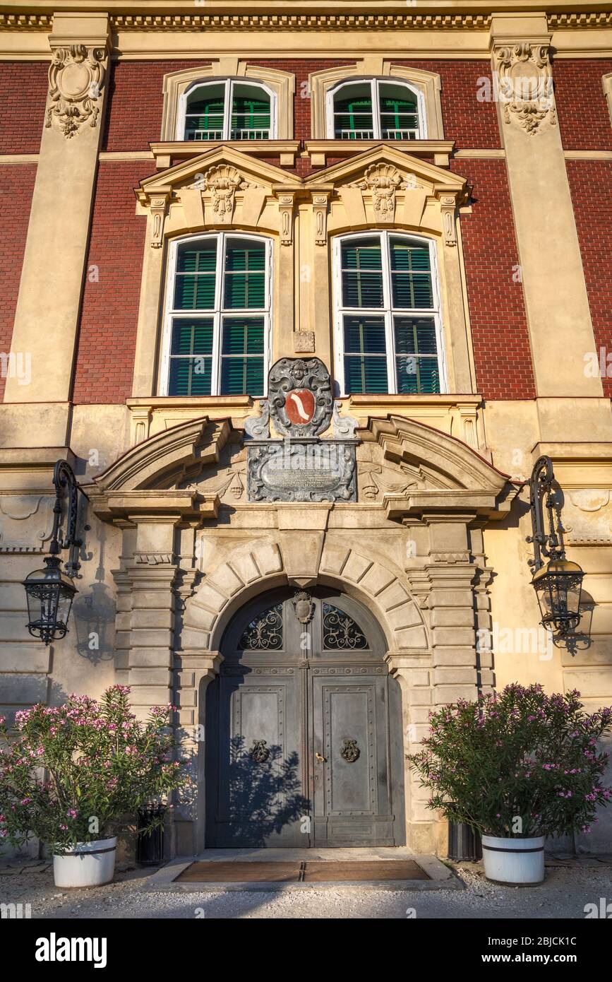 Main entrance to Lancut Castle aka Lubomirski Palace, 17th century, in ...