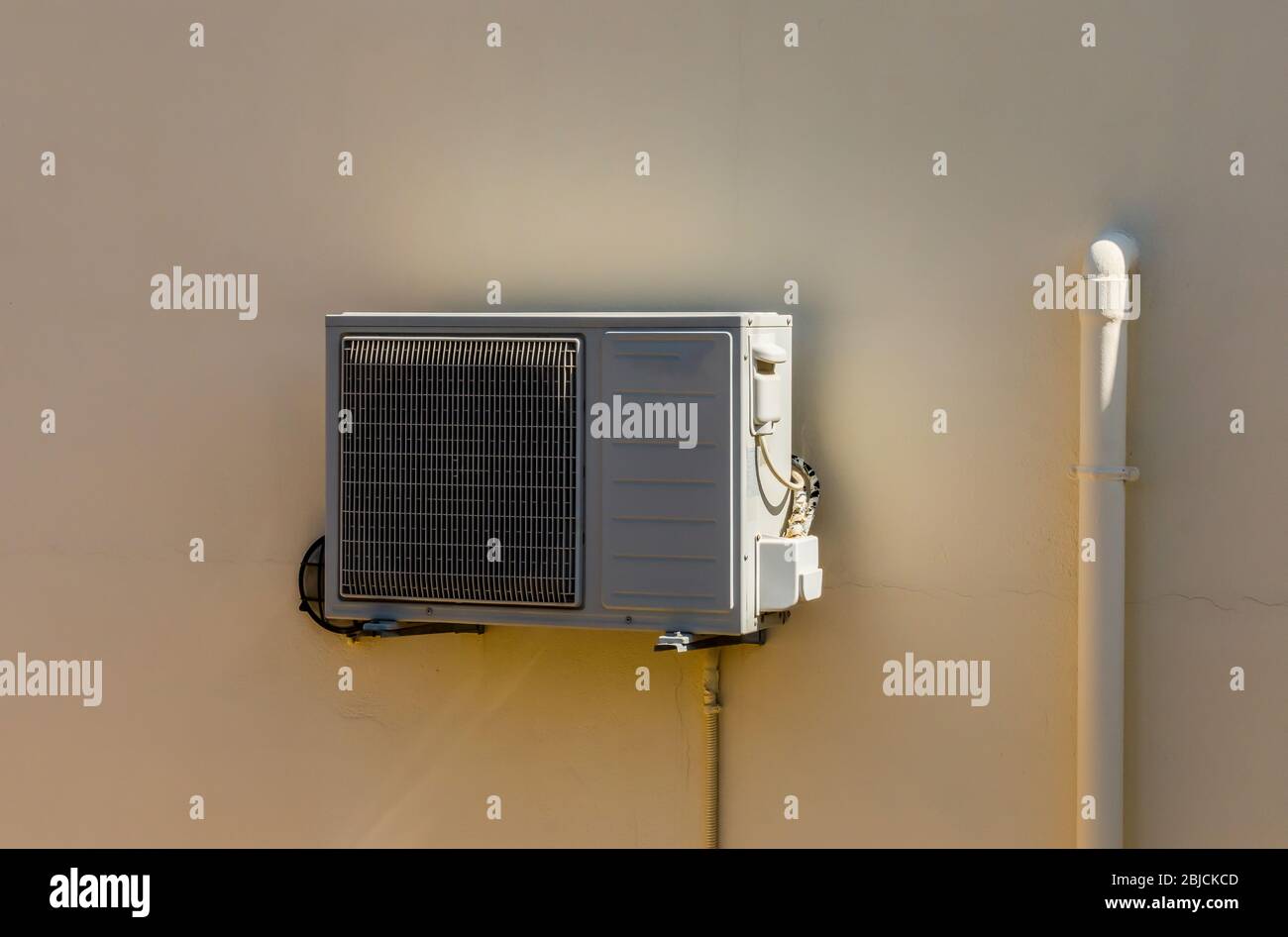 outdoor air conditioner compressor coil unit on top of roof Stock Photo ...