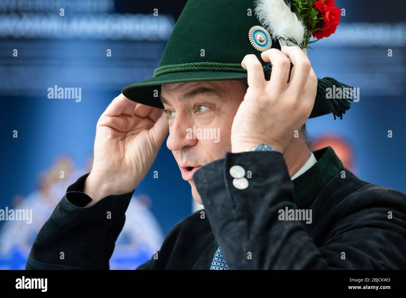 Munich, Germany. 29th Apr, 2020. Markus Söder (CSU), Prime Minister of ...