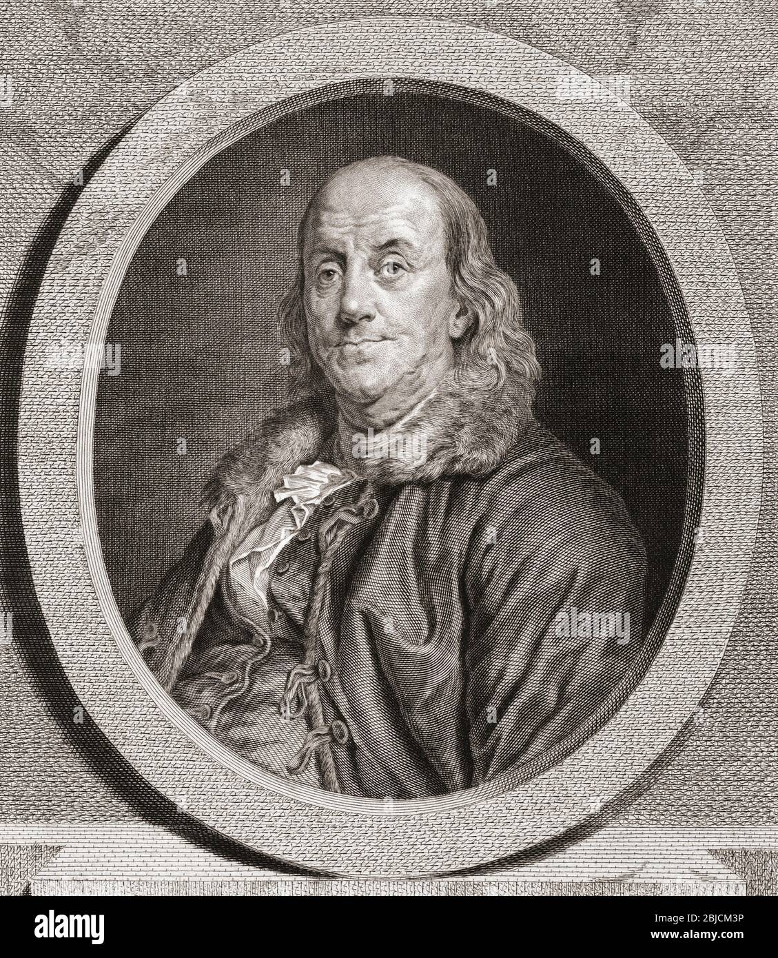 Benjamin Franklin, 1706 - 1790. American author, politician, printer, scientist, philosopher ...