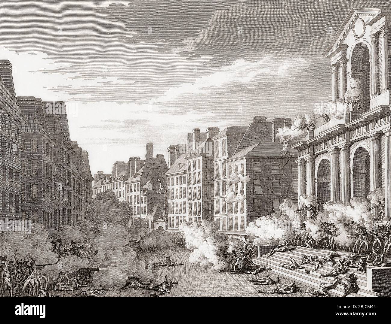 13 Vendémiaire. Battle between French Revolutionary troops and Royalist ...