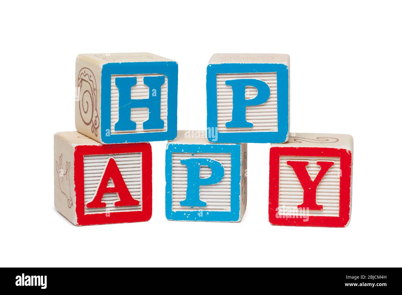 Wooden alphabet blocks isolated on white background Stock Photo - Alamy