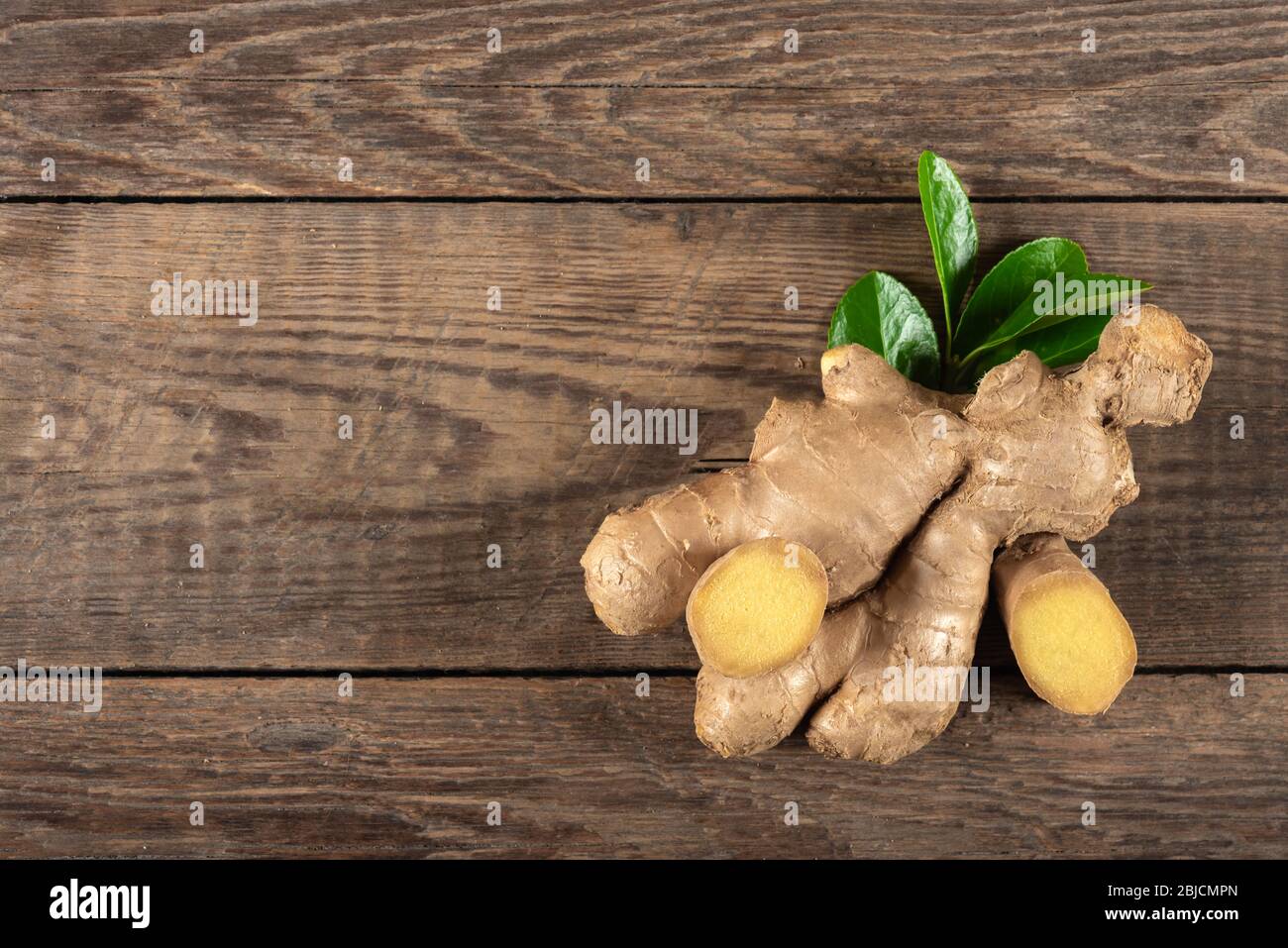Top view fresh ginger hi-res stock photography and images - Alamy
