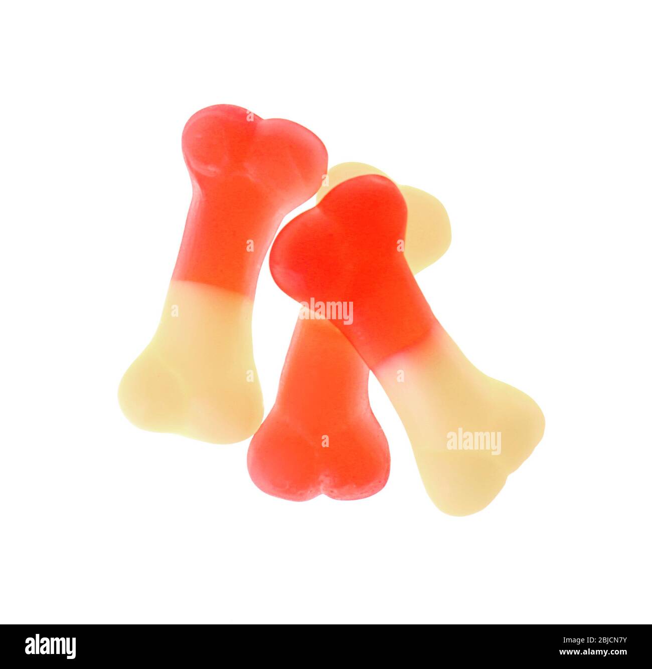 Sweet jelly bones on white background Stock Photo - Alamy