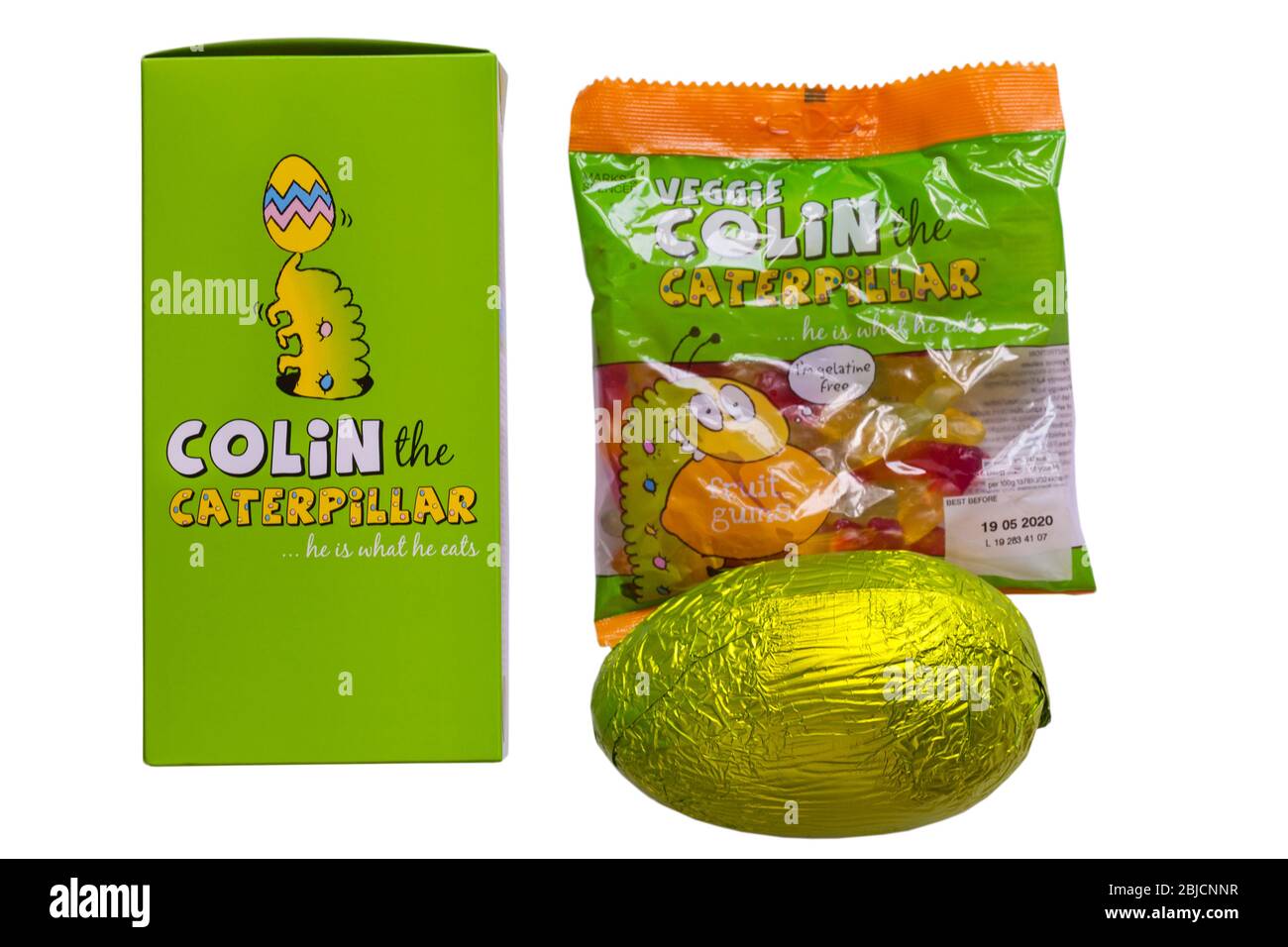 M&S Colin the Caterpillar chocolate Easter egg & pack of Veggie Colin ...