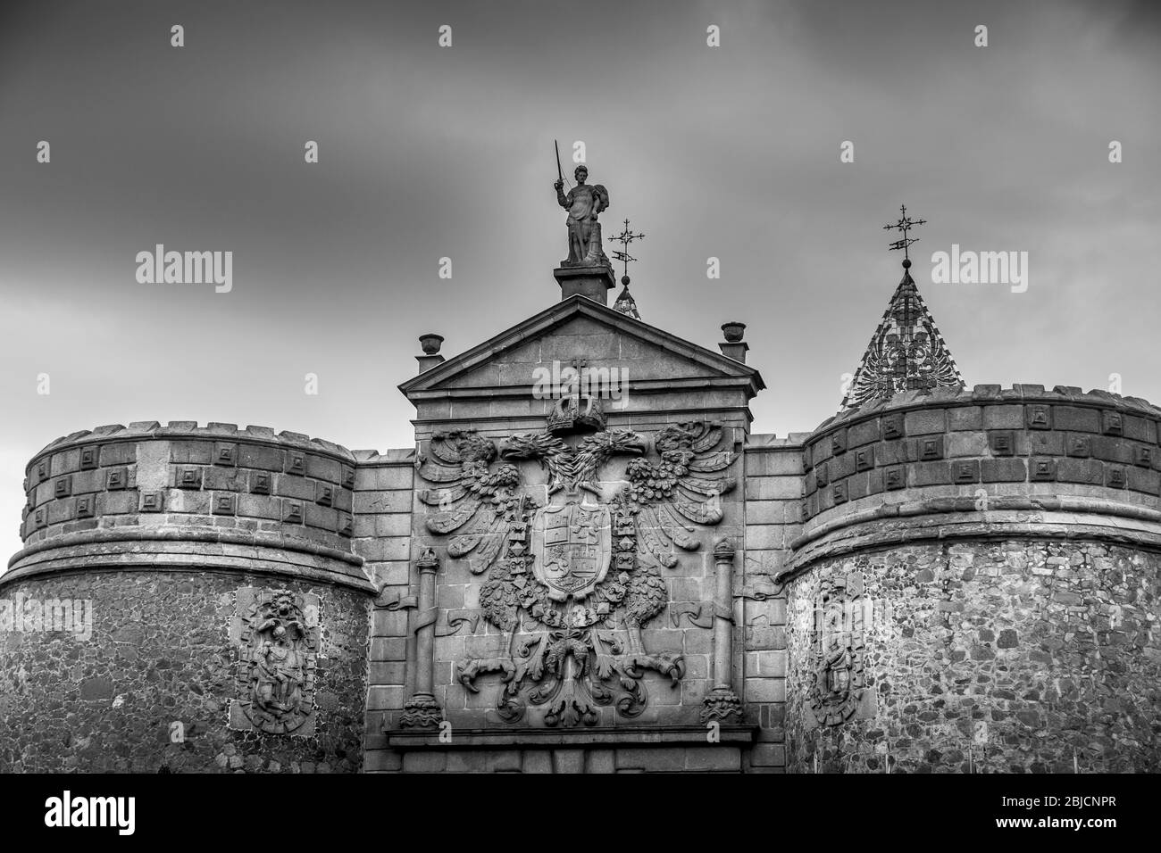 Puerta de Bisagra (Gate of Bisagra) one of the main entrances in the ...