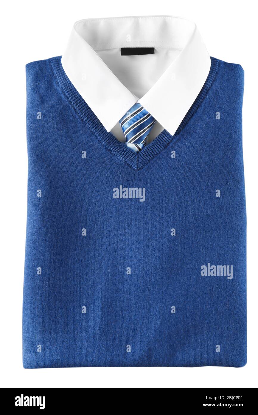 School uniform isolated clothing blue Cut Out Stock Images & Pictures ...