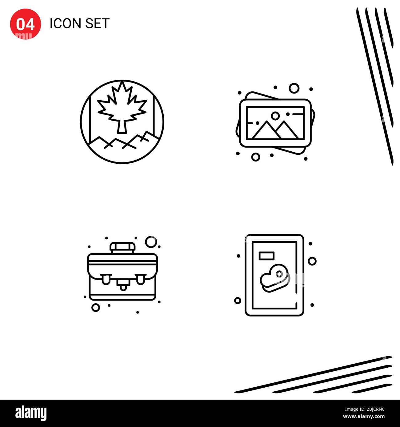 Canada symbols vector vectors hi-res stock photography and images - Alamy