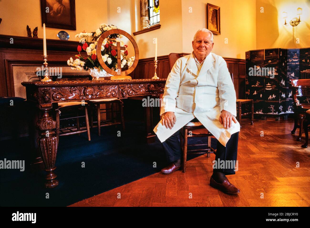 Harry Edwards faith healer spiritual healer 1971 Stock Photo - Alamy