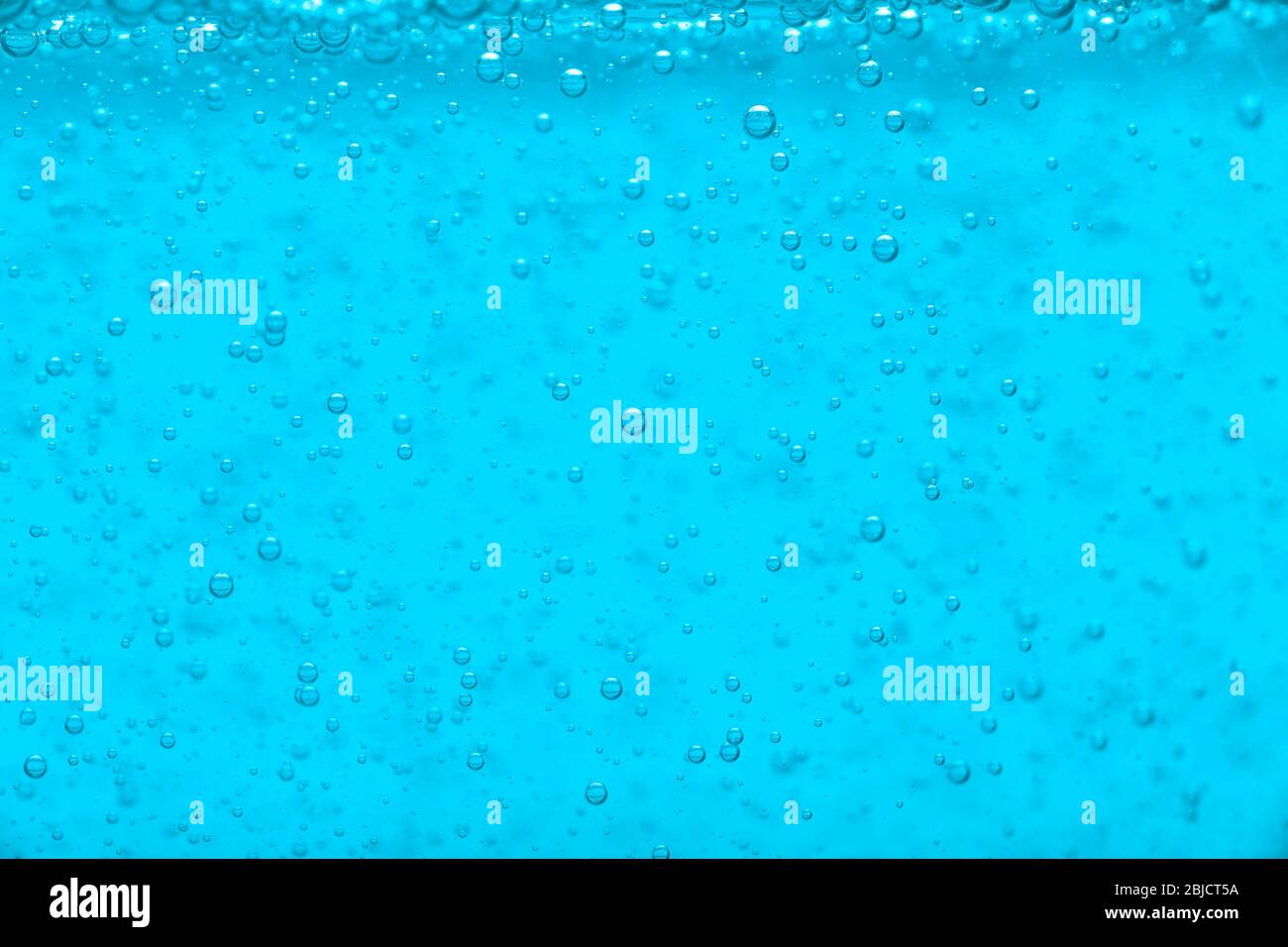 Blue water liquid bubble background with bubbles Stock Photo - Alamy