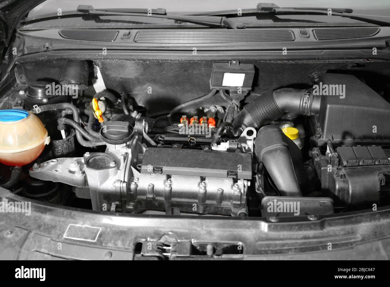 Close up of car engine Stock Photo - Alamy