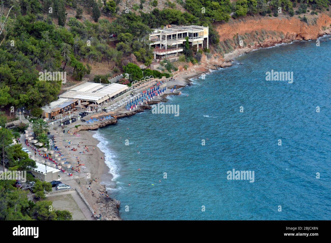Arvanitia beach in Nafplio, Greece Stock Photo - Alamy