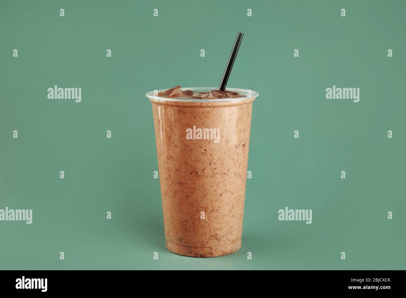 Chocolate milkshake plastic cup hi-res stock photography and images - Alamy