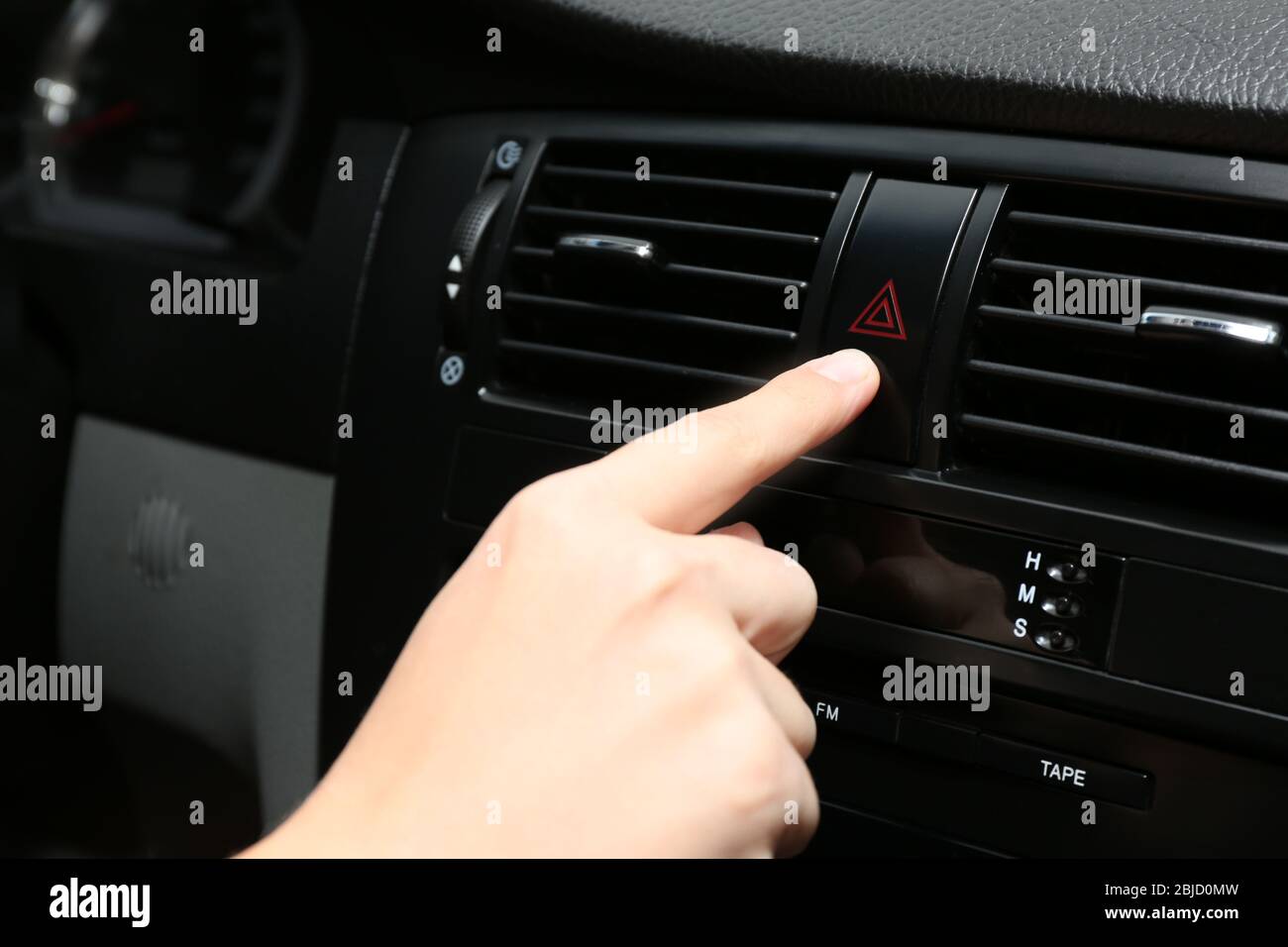 Car warning light female hi-res stock photography and images - Alamy