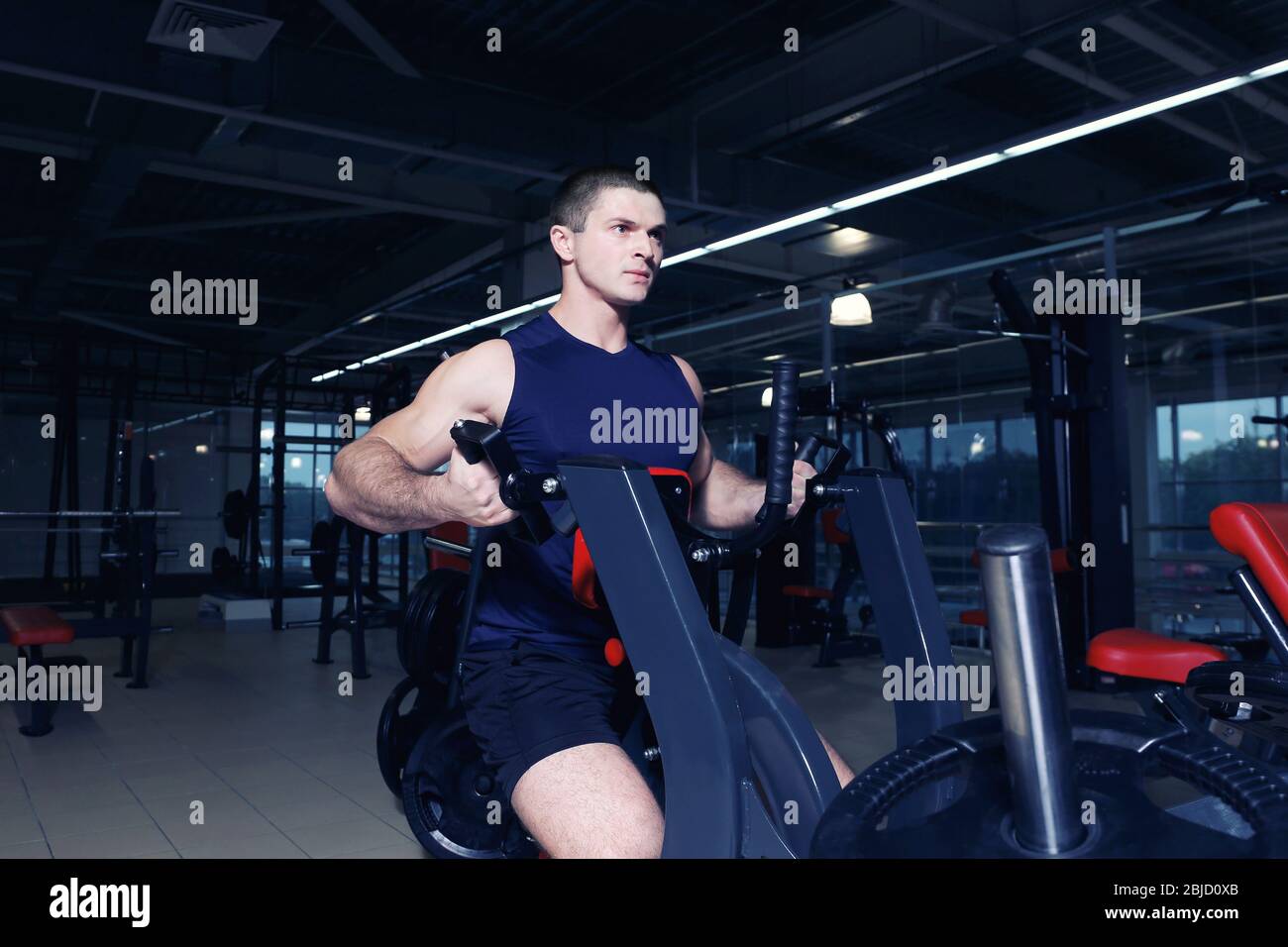 Barbell in training apparatus hi-res stock photography and images - Alamy