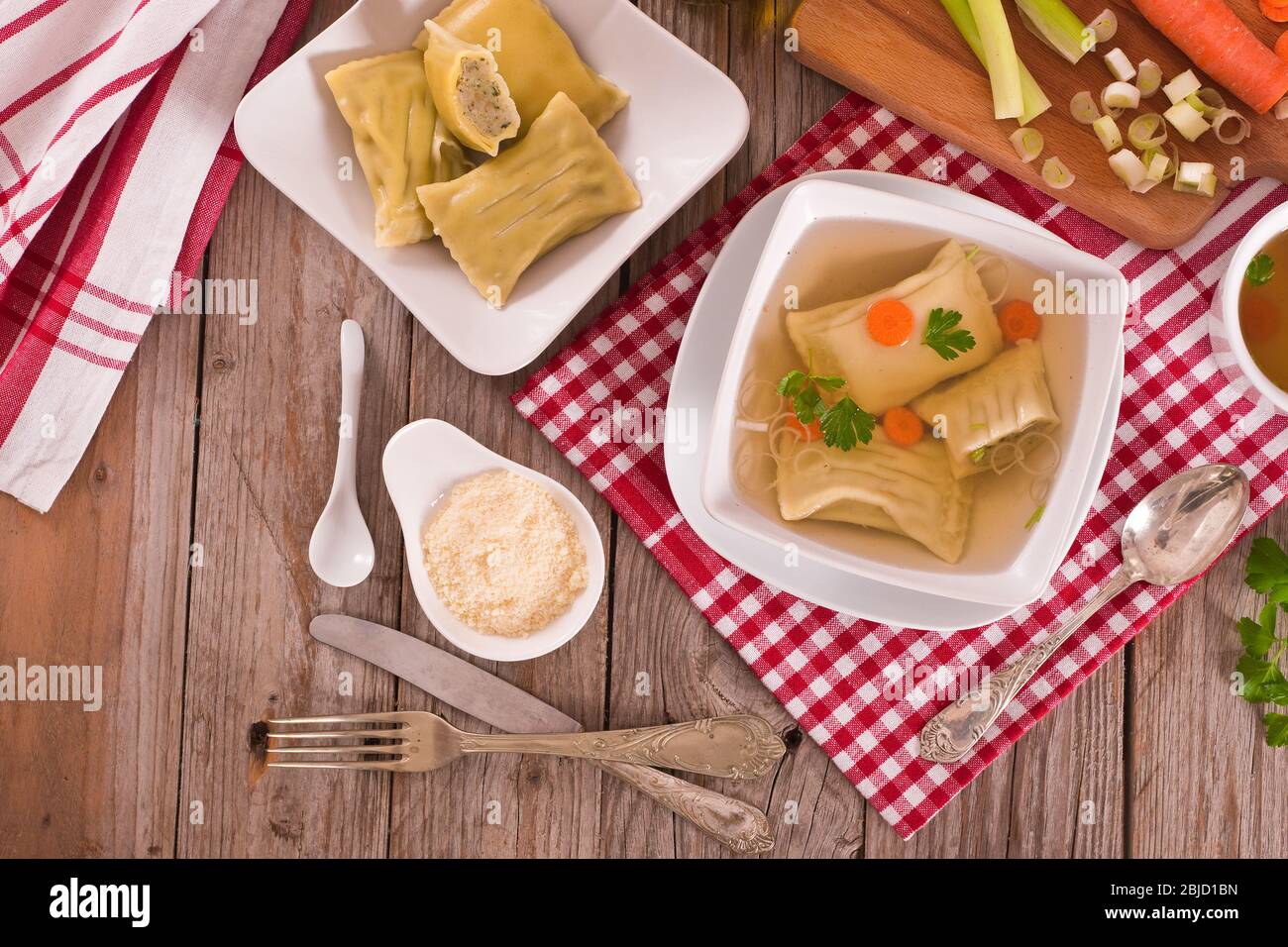 Maultaschen - swabian filled pasta ( ravioli Stock Photo - Alamy