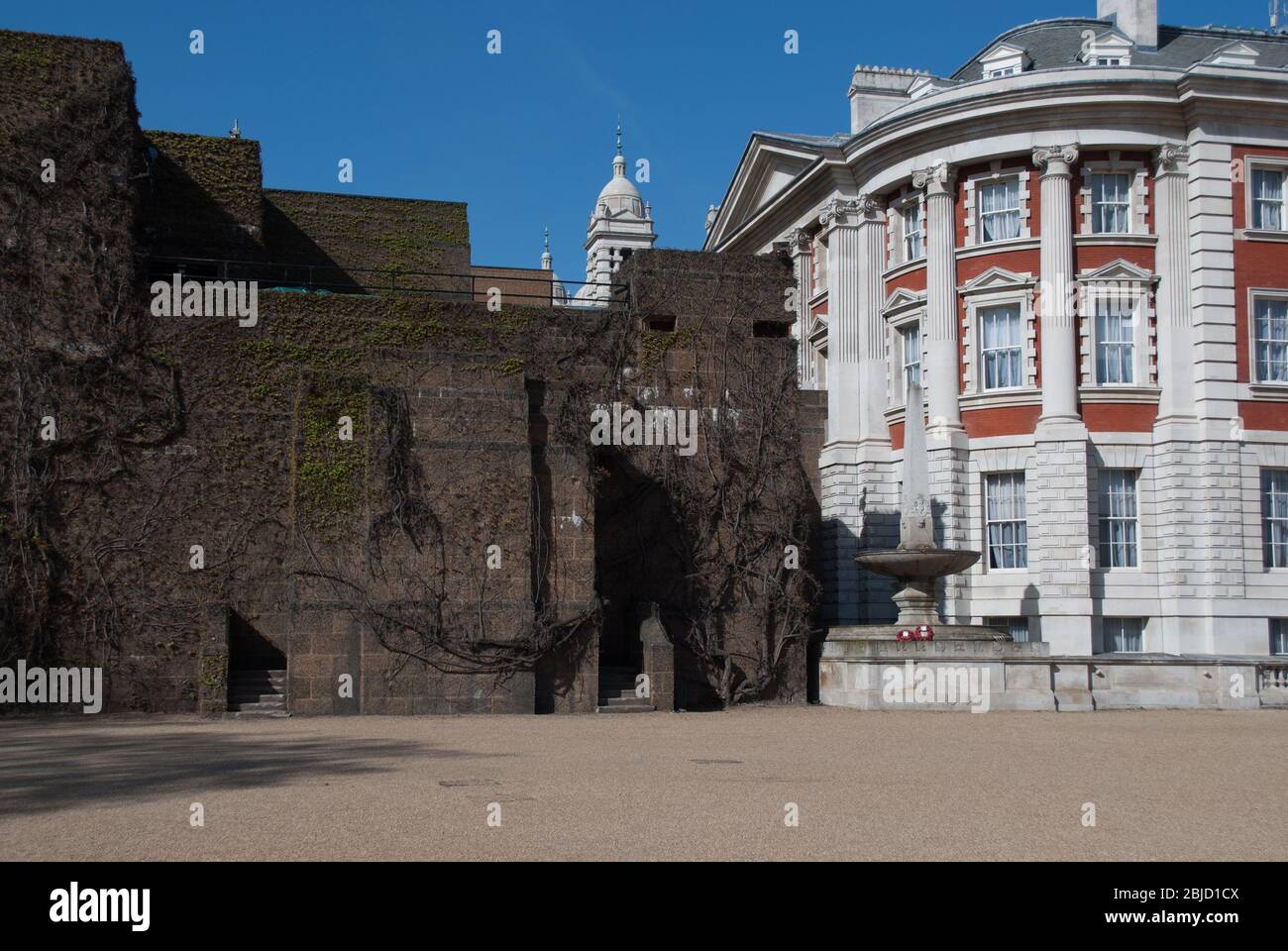 Stone Brick Classical Orders Facade Entrance Ionic Columns Old ...