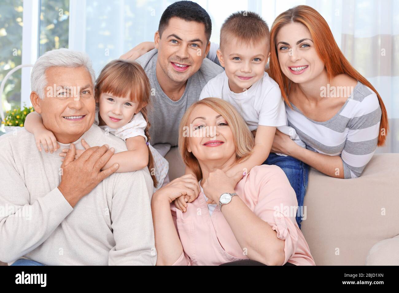Big family together cute people hi-res stock photography and images - Alamy