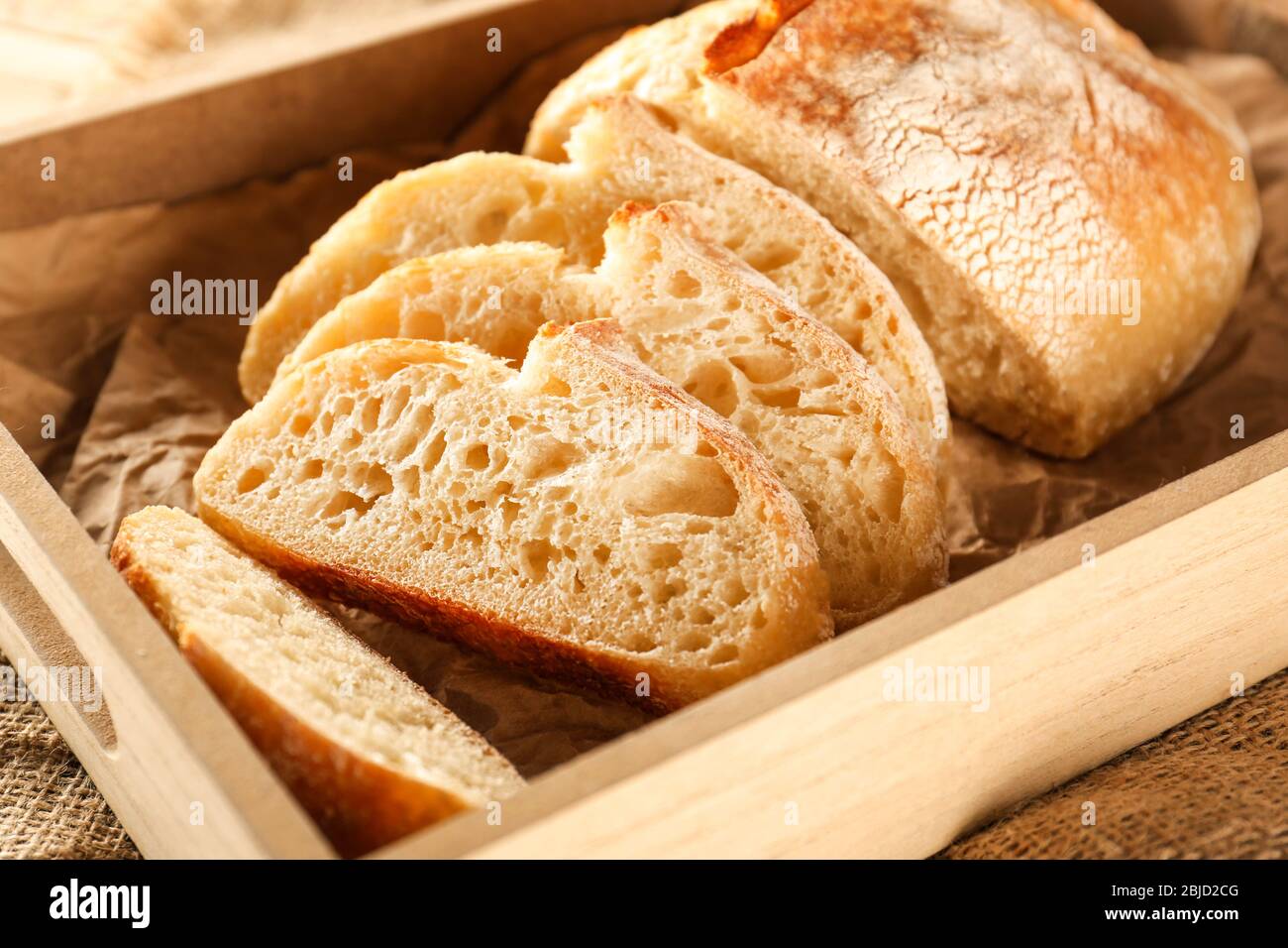 Sliced fresh bread in hi-res stock photography and images - Alamy