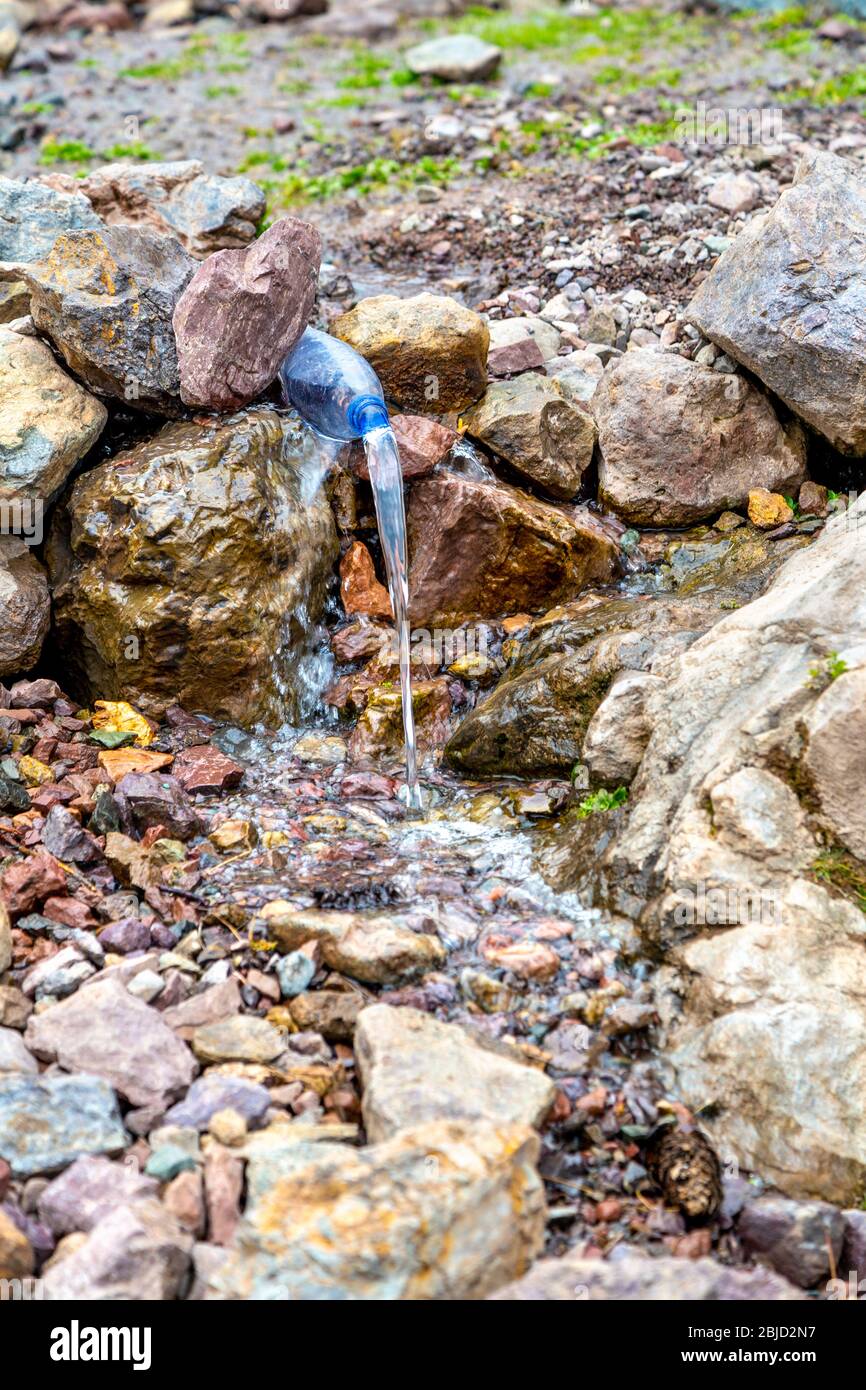 Plastic Bottle Water Waterfall High Resolution Stock Photography and ...