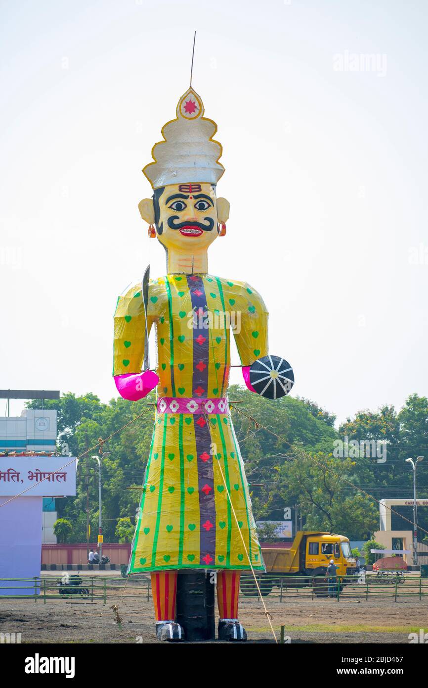 Dussehra celebration ( India) ravana kumbhakarna meghnath Stock Photo ...
