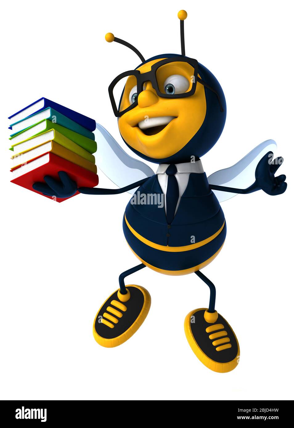 3D Illustration of a business bee Stock Photo - Alamy