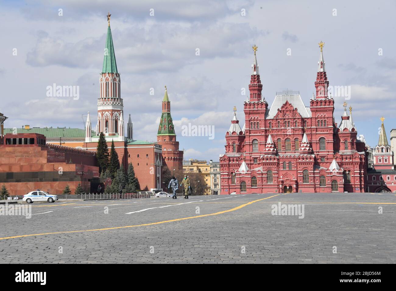 Moscow. View of the empty Red square Stock Photo - Alamy