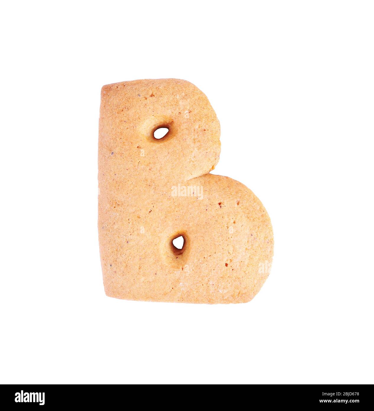 Cookie letter B on white background Stock Photo - Alamy