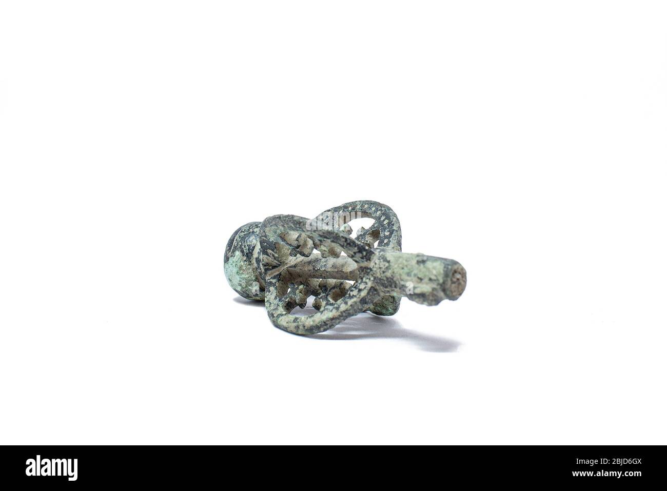 A real bronze age, 9th century, viking key found in Norway Stock Photo ...