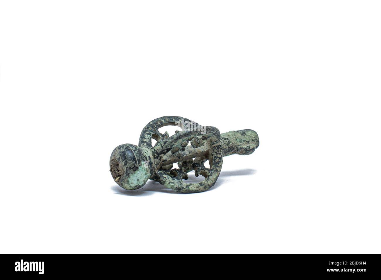 A real bronze age, 9th century, viking key found in Norway Stock Photo ...