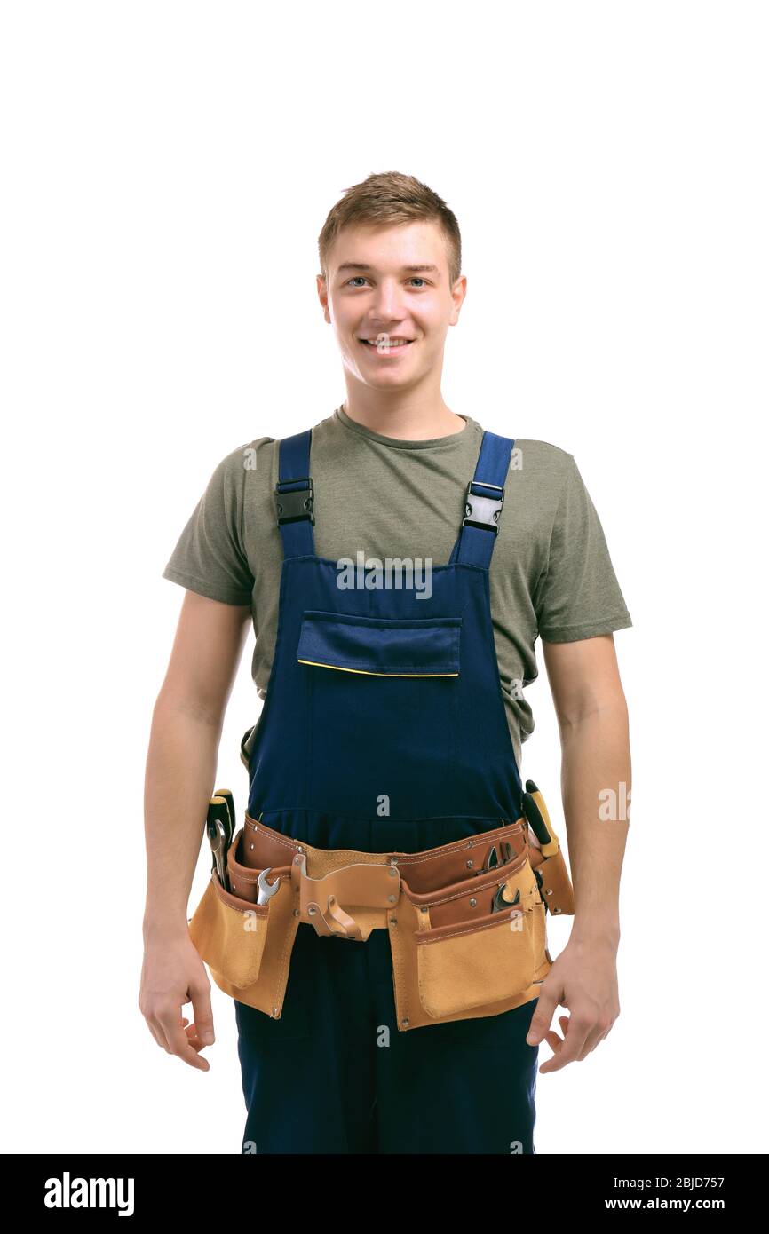 Handsome young man tools hi-res stock photography and images - Alamy