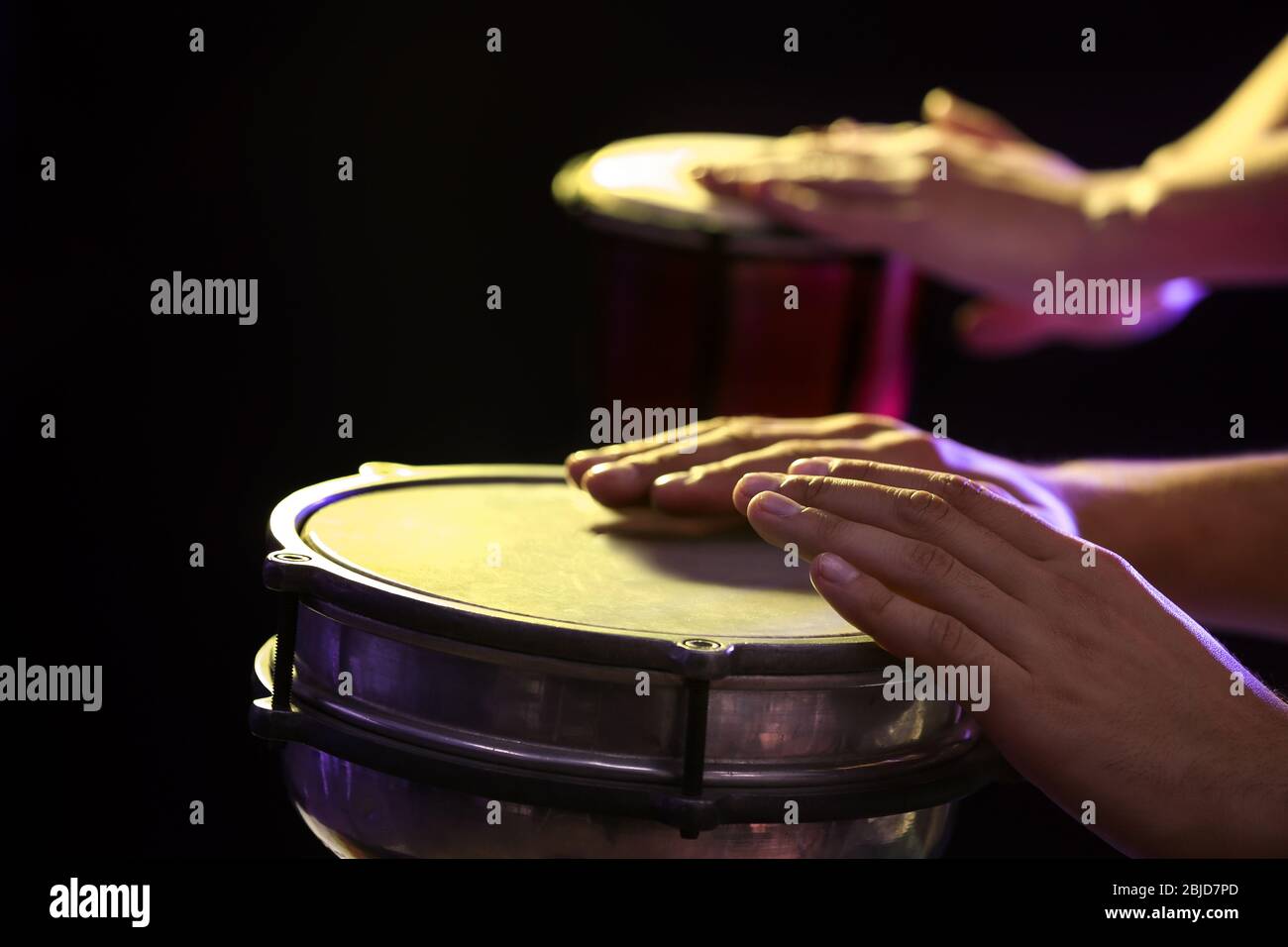 Indigenous man playing drums hi-res stock photography and images - Alamy