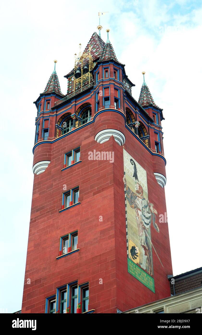 Clock tower in basel hi-res stock photography and images - Alamy