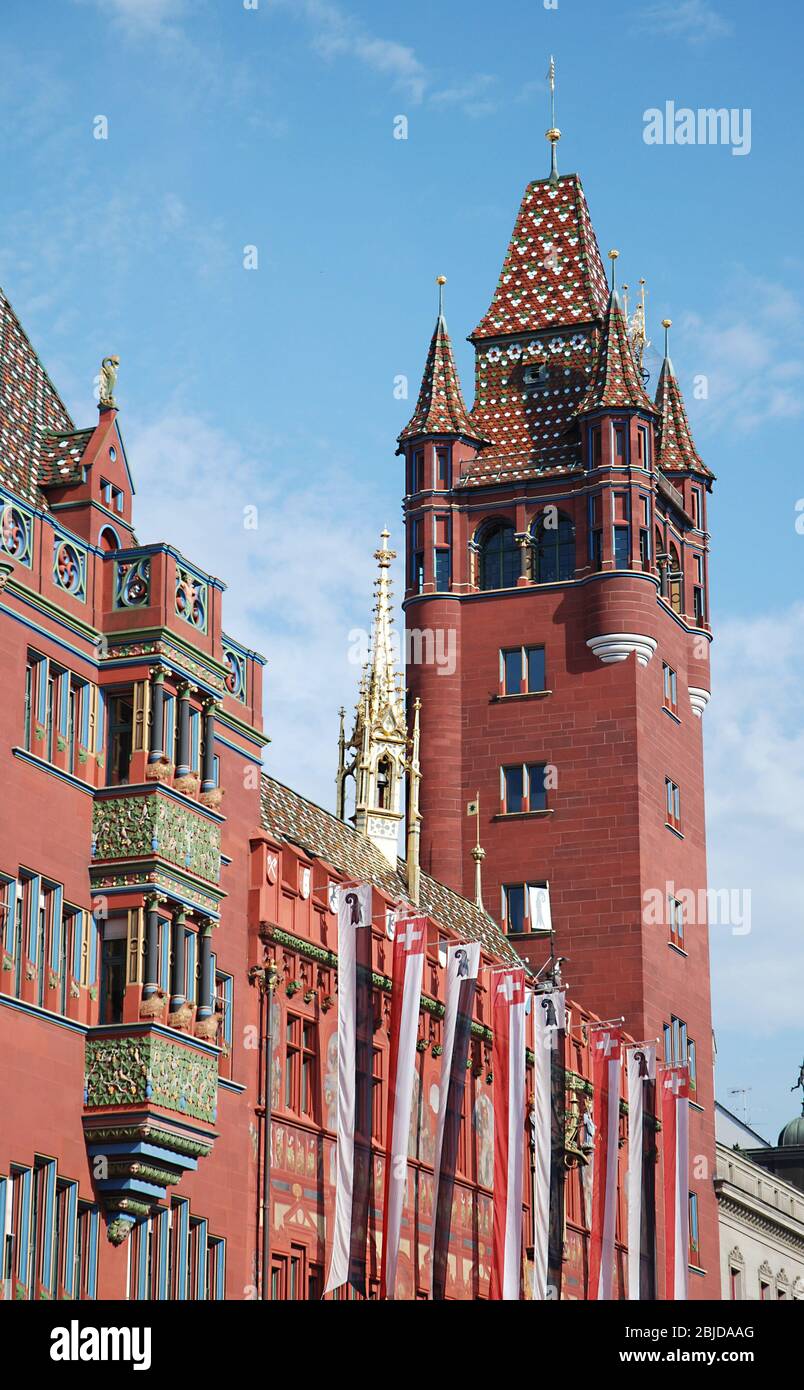 Town hall clock basel switzerland hi-res stock photography and images ...
