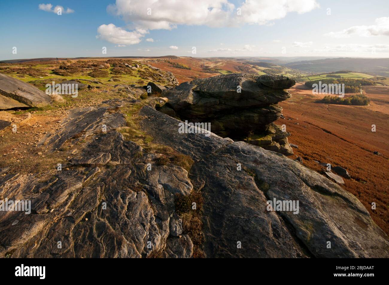 Stanage Edge in the Peak District, Derbyshire, UK Stock Photo - Alamy